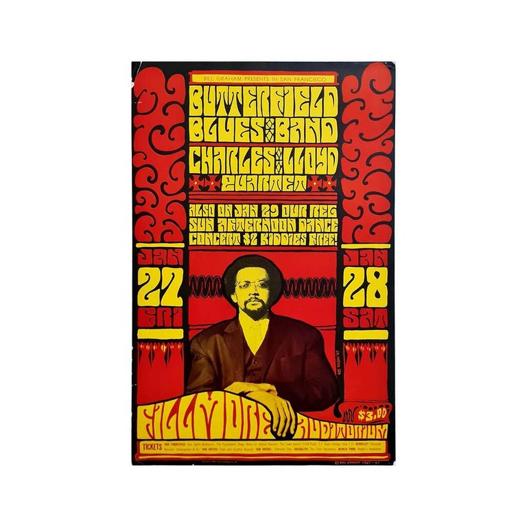 Wes Wilson - Original Psychedelic poster by Wes Wilson for Butterfield ...