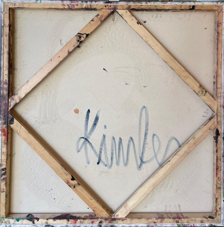 Wesley Kimler - Cartoon Head, Abstract Oil Painting, Figure with Shades ...