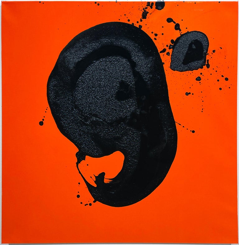 Wesley Kimler - Untitled - Original Abstract Oil Painting Black Figure ...