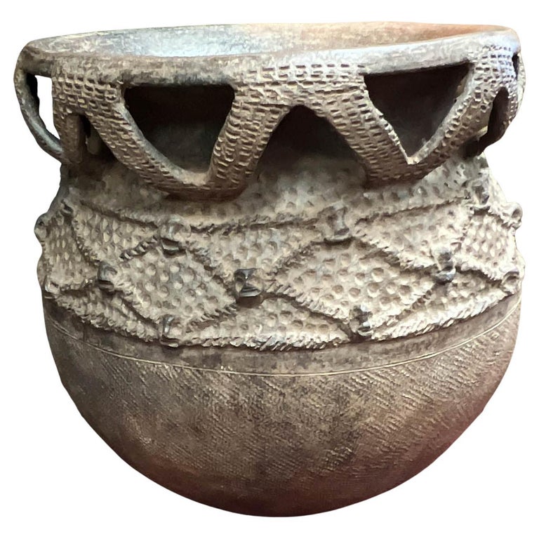 West African Malinese Hand Crafted Terracotta Pot / Sculpture For Sale ...