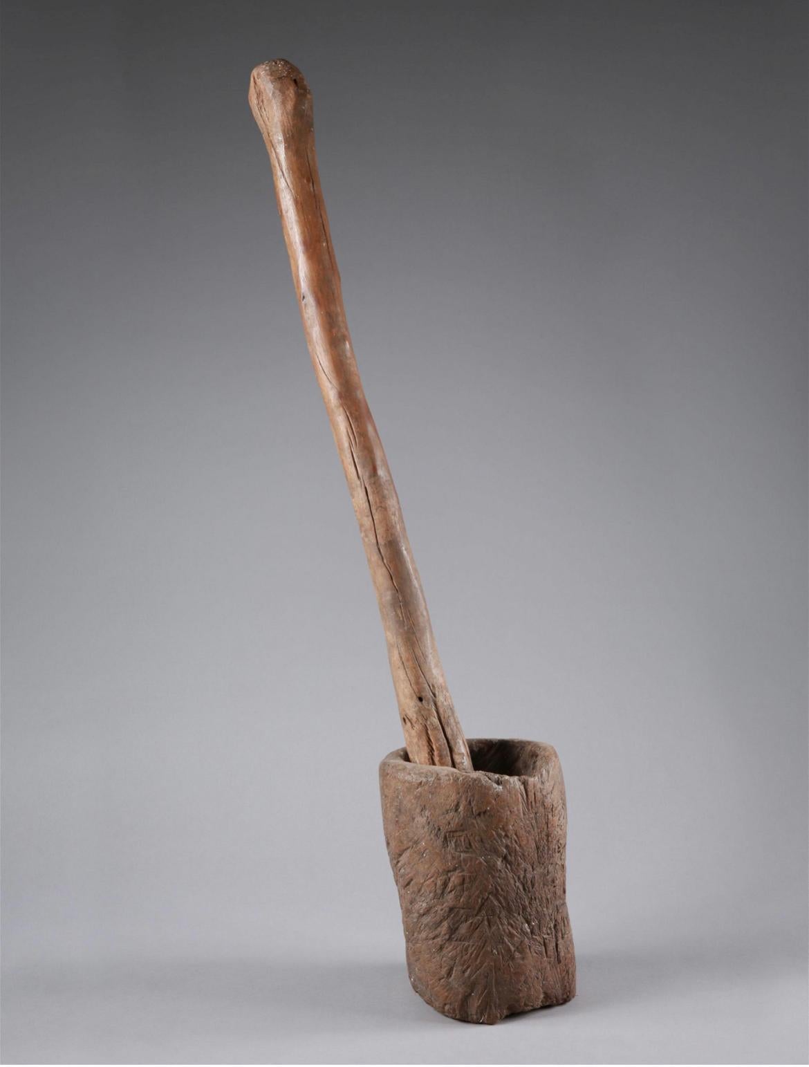 West African Mortar with Pestle, Wood, before 1960 For Sale at 1stDibs | african mortar and ...