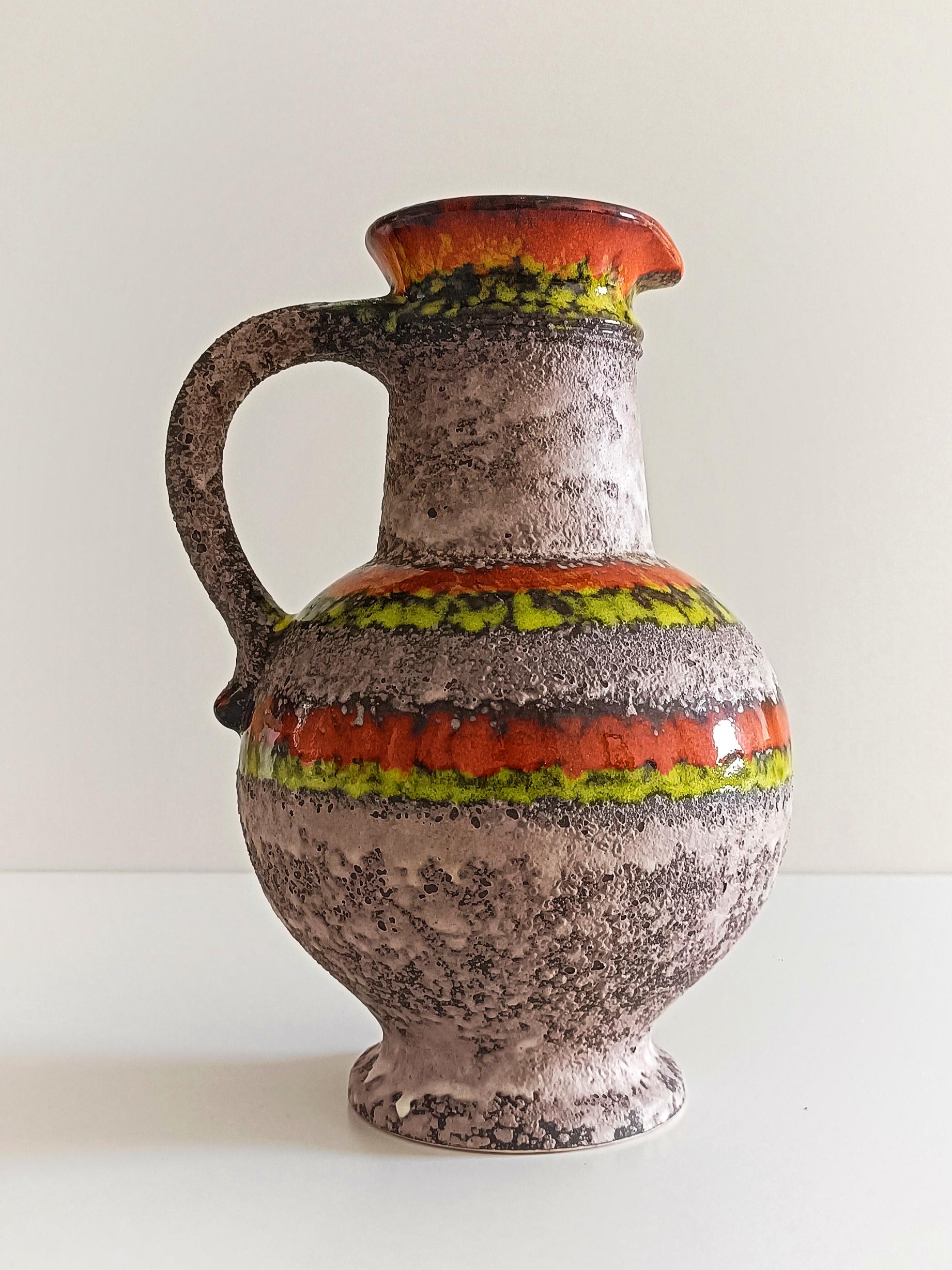 West German Ceramic Pitcher by Heinz Hommerich for Übelacker, 1960s For ...