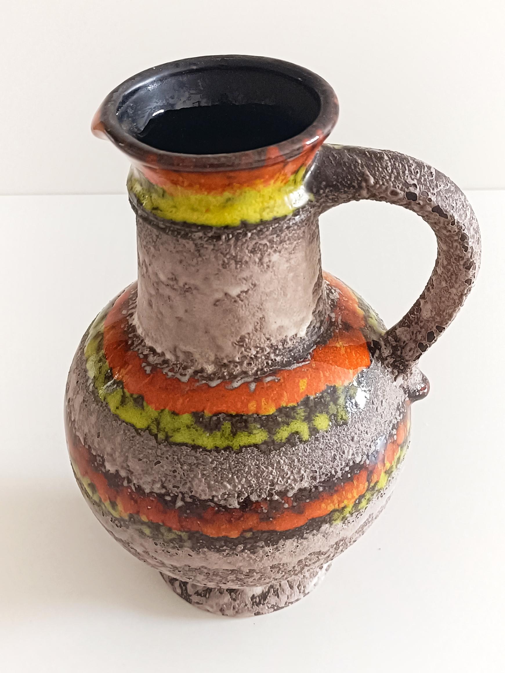 West German Ceramic Pitcher by Heinz Hommerich for Übelacker, 1960s For ...