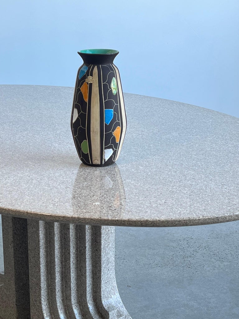 West German Ceramic Vase For Sale at 1stDibs