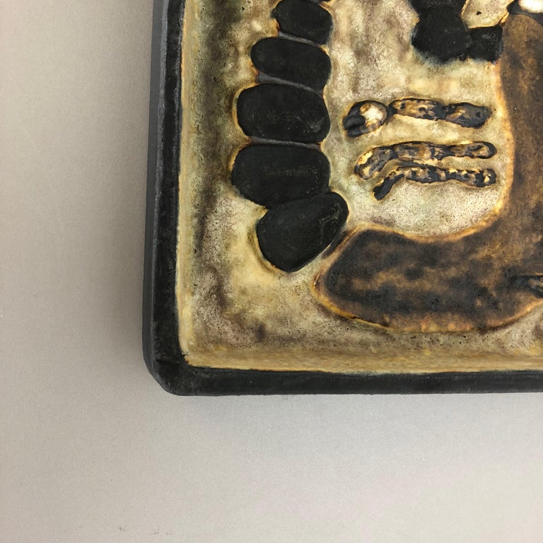 West German Ceramic Wall Plate "Scorpion" Object by Helmut ...