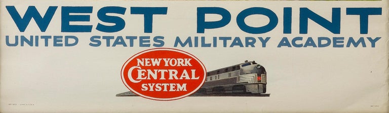 West Point Military Academy Railroad Travel Poster by Leslie Ragan ...