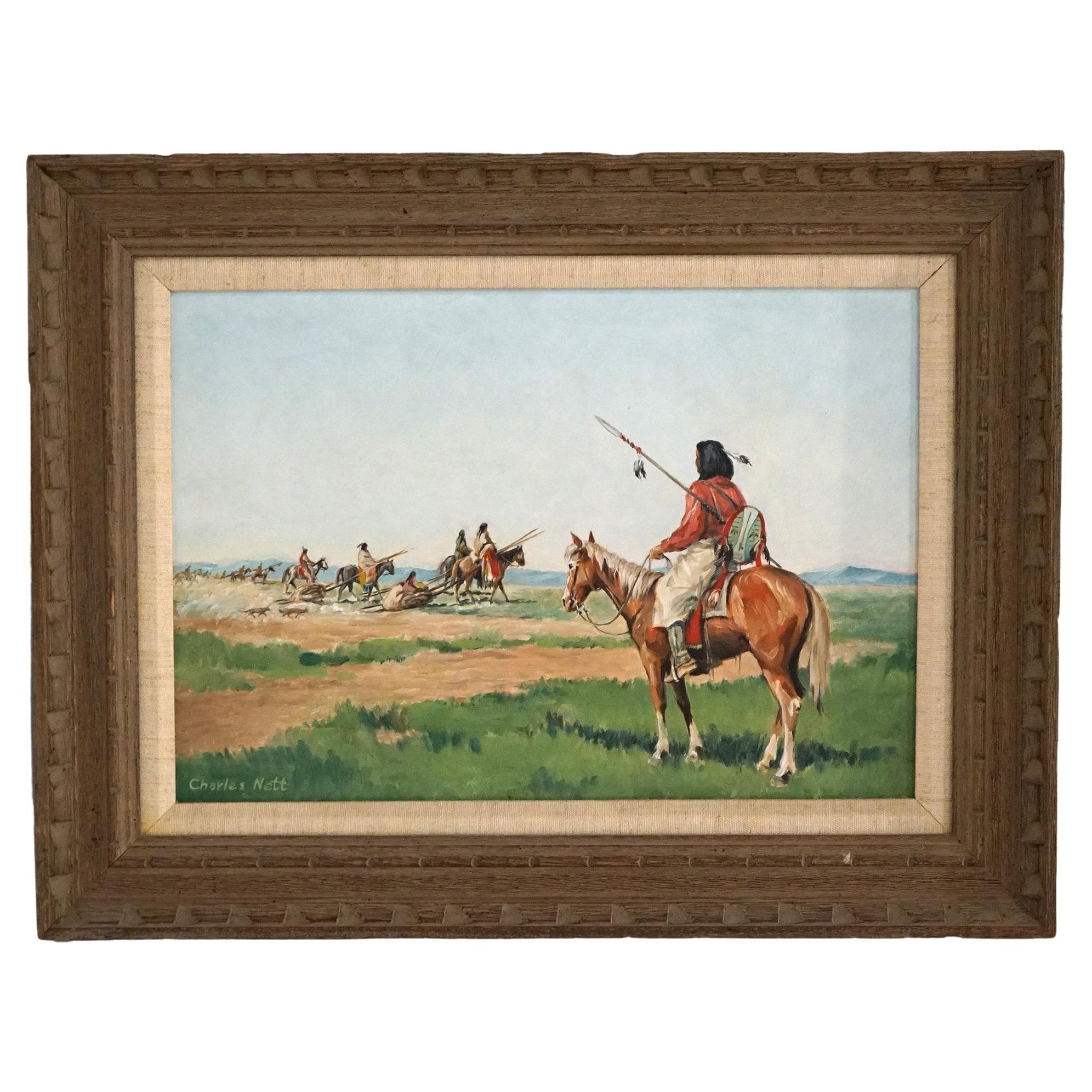 Western Watercolor Landscape Painting with Miner by Leonard Howard ...