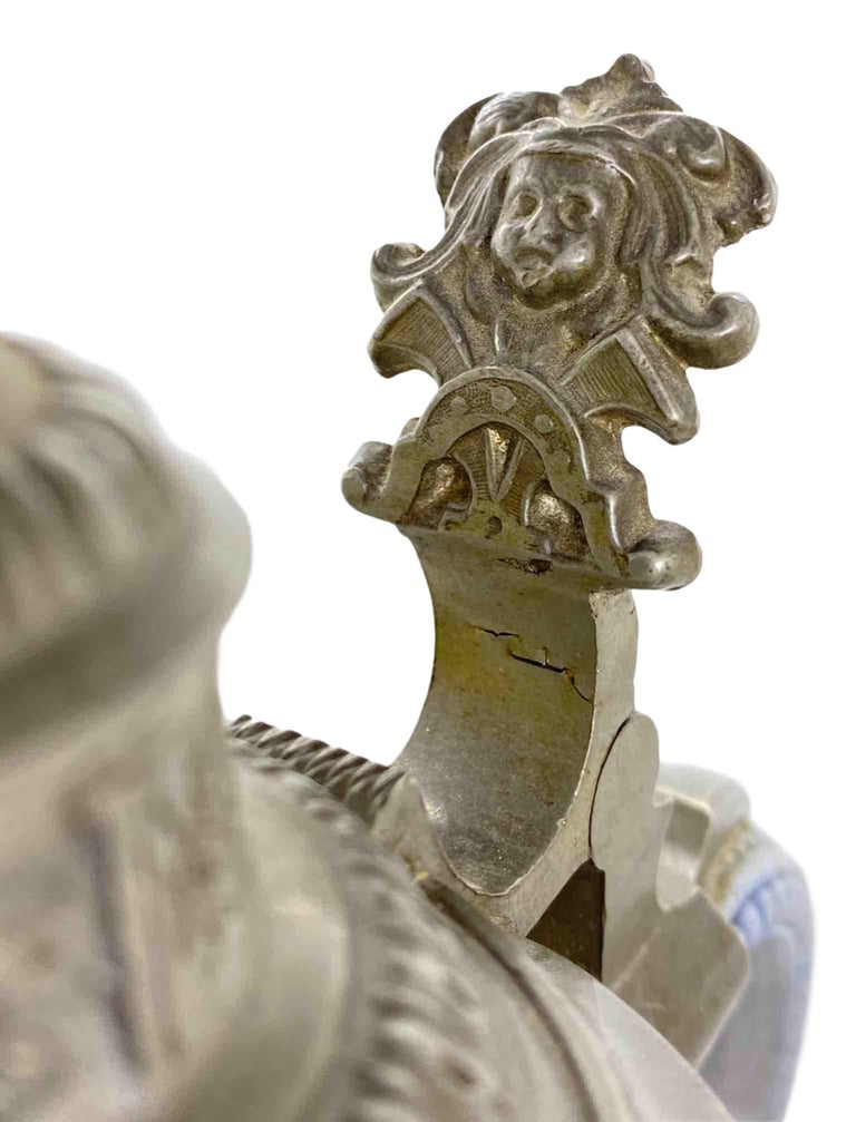 Westerwald Salt Glazed Pottery Beer Ewer Pitcher with Lid, German ...