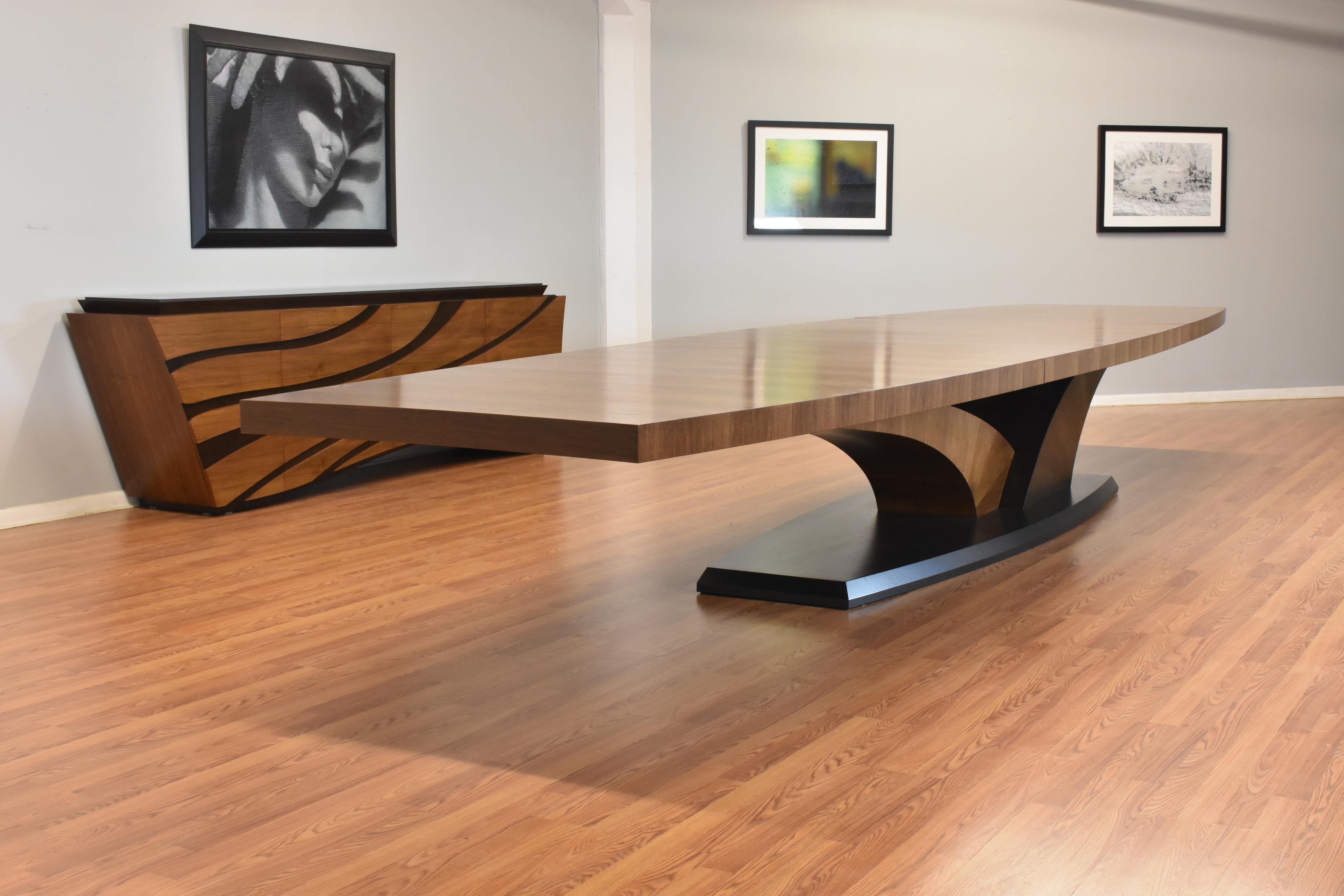 Whale Tree Dining/Conference Table by Lee Weitzman, Natural and Black ...