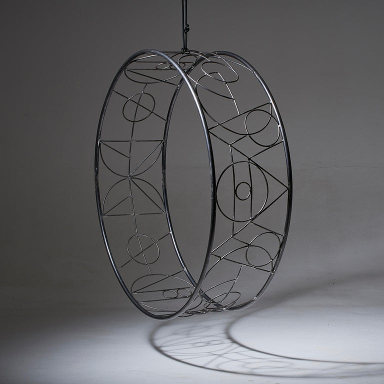 Wheel Hanging Chair, Circular, Modern For Sale at 1stDibs
