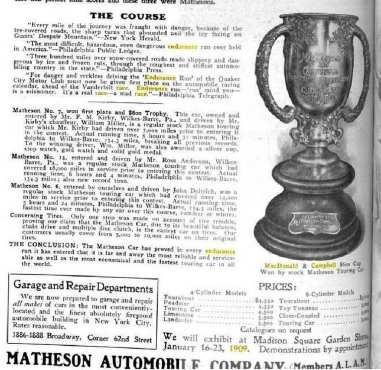 Sterling Silver MacDonald Endurance Auto Racing Trophy Philadelphia ...