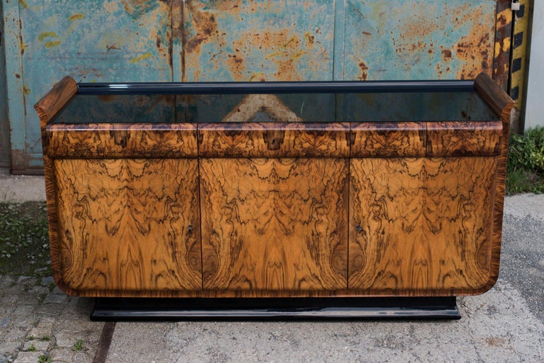 Sideboard by Jindrich Halabala, Tulipan, 1930s at 1stDibs