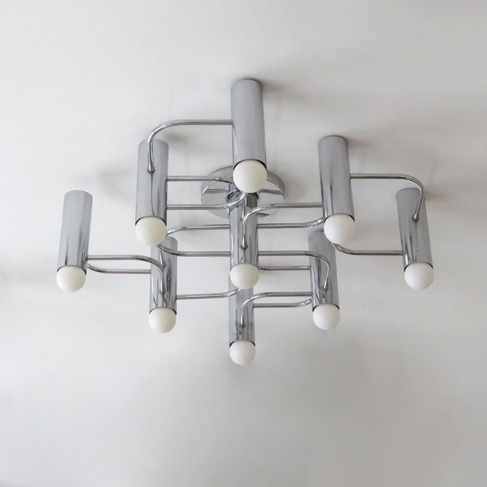 German Leola Flush Mount Light Fixture at 1stDibs