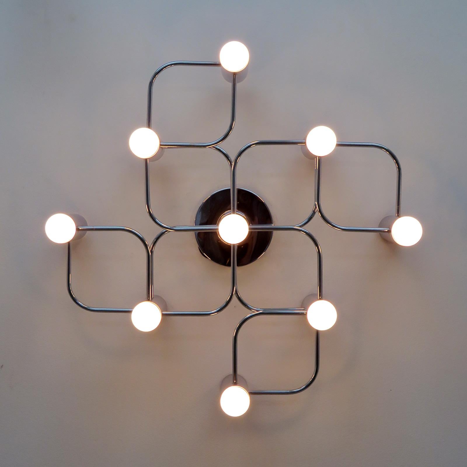 German Leola Flush Mount Light Fixture at 1stDibs