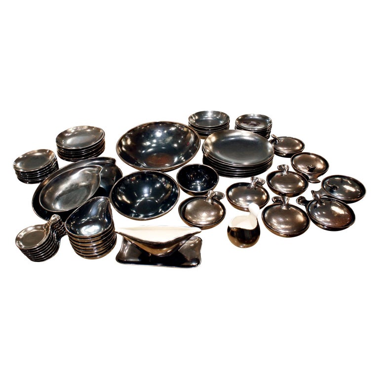 Eva Zeisel Rare 59 Piece Set of Service Ware, 1940s at 1stDibs