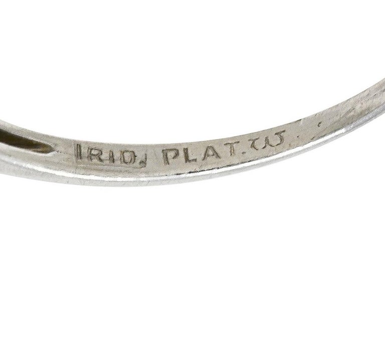 Wheeler and Co. Late Art Deco Old European Cut Diamond Platinum Ring ...