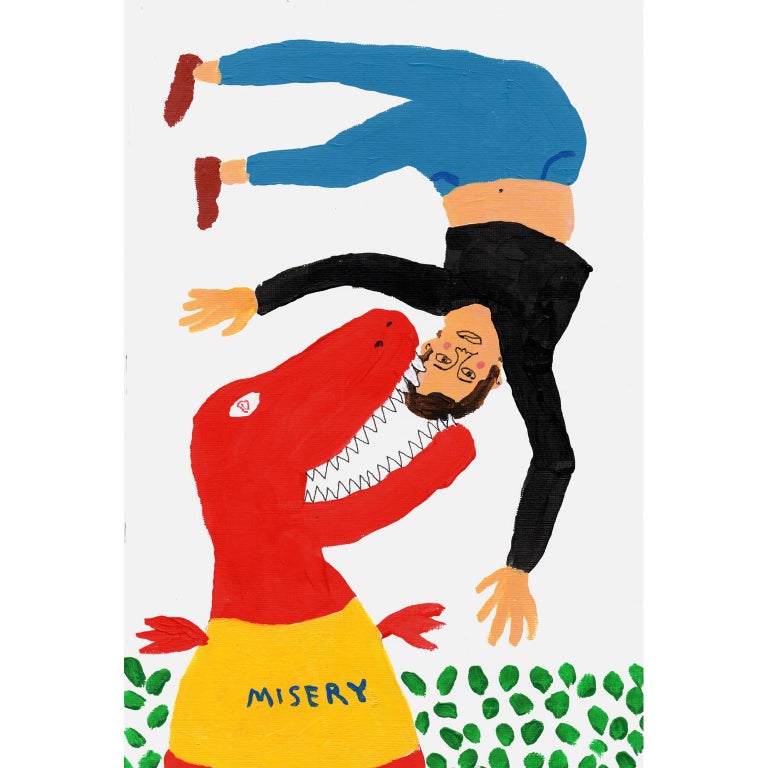 'When Misery Gets the Better of You' Portrait Painting Alan Fears ...