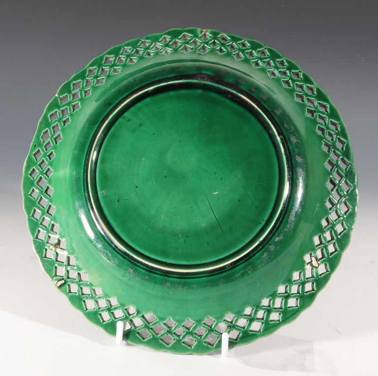 Whieldon-Type Creamware Dish with Molded Fruit and Openwork Border For ...