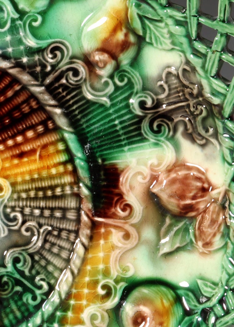 Whieldon-Type Creamware Dish with Molded Fruit and Openwork Border For ...