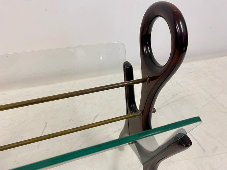 Whimsical 1950s Italian Magazine Rack For Sale at 1stDibs
