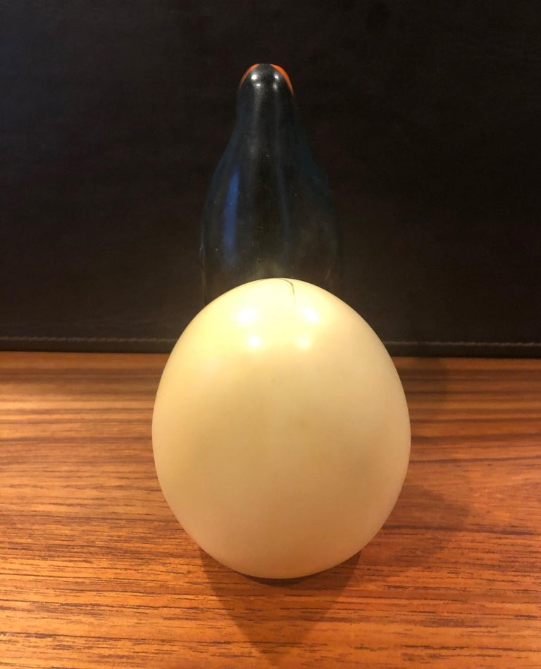 Whimsical Ceramic Hatching Penguin from Egg Sculpture by Sergio ...