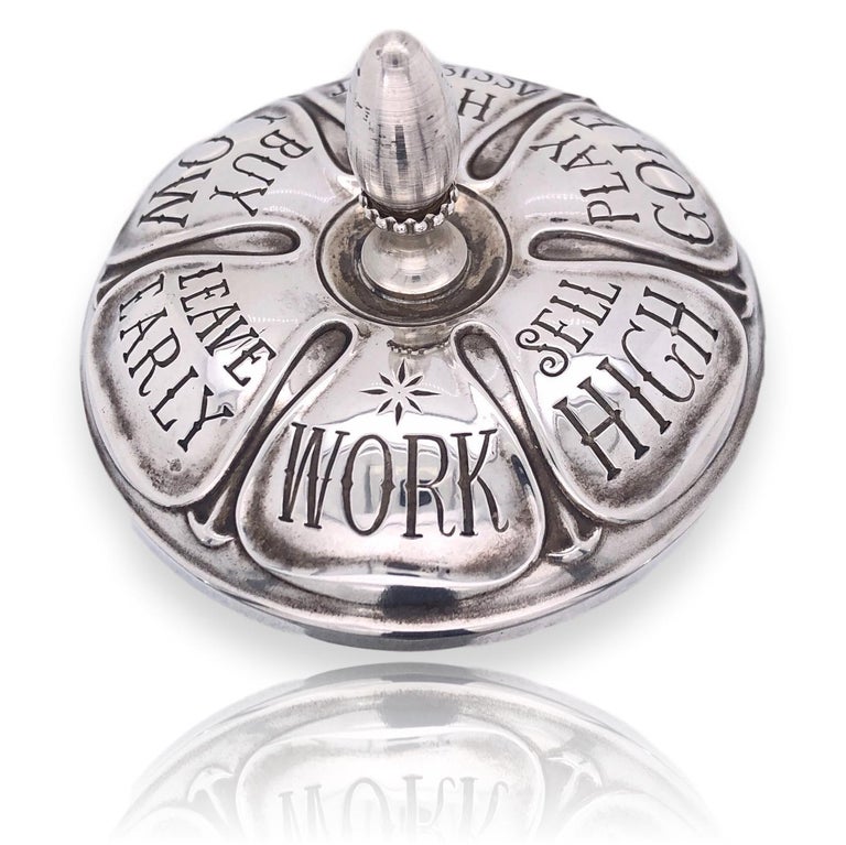 Whimsical Gorham Sterling Silver Spinning Top at 1stDibs