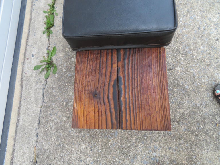 Whimsical Mid-Century Modern Tiki Bench, Witco Decor at 1stDibs