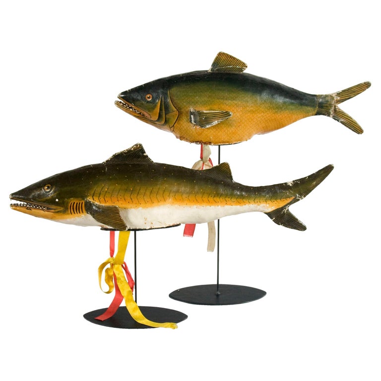 Whimsical Pair of Fish-Shaped Hats, Theatrical or Parade use CA 1920-40 ...