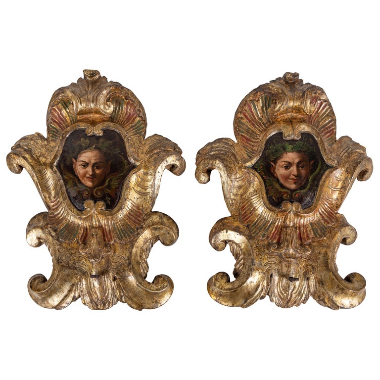 Whimsical, Polychrome Wall Plaques For Sale at 1stDibs