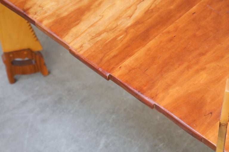 Whimsical Post-Modern Craftsman Faux-Saw Coffee Table at 1stDibs ...
