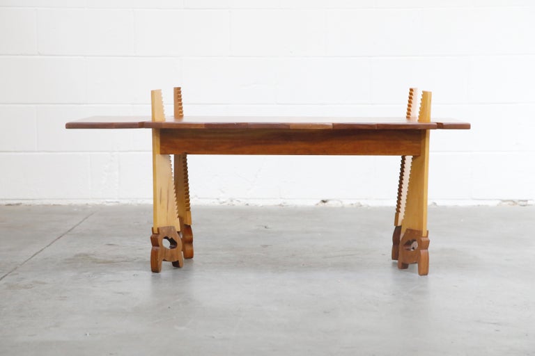 Whimsical Post-Modern Craftsman Faux-Saw Coffee Table at 1stDibs ...