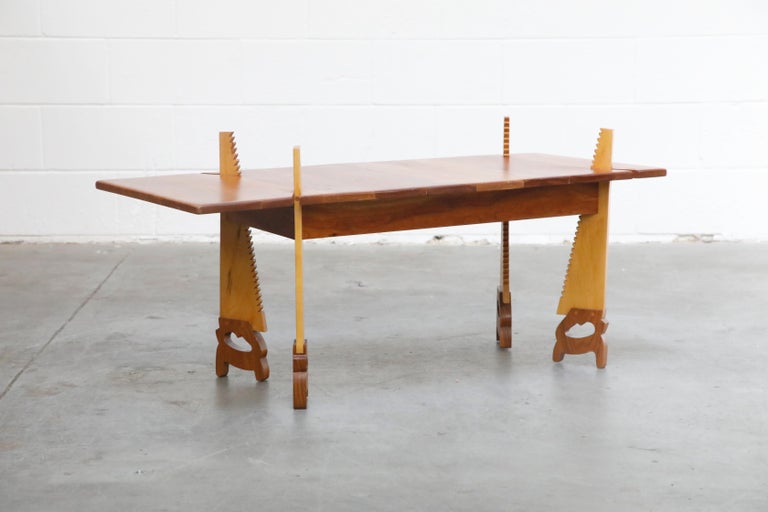 Whimsical Post-Modern Craftsman Faux-Saw Coffee Table at 1stDibs ...
