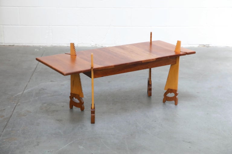 Whimsical Post-Modern Craftsman Faux-Saw Coffee Table at 1stDibs ...