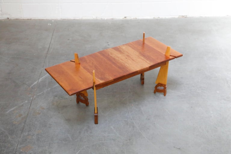 Whimsical Post-Modern Craftsman Faux-Saw Coffee Table at 1stDibs ...
