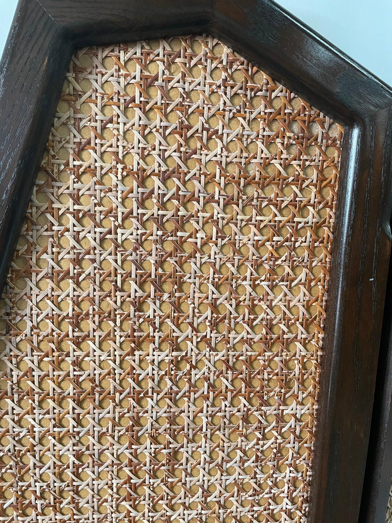 Whimsical and Sculptural Figurative Woven Cane Folding Screen For Sale ...