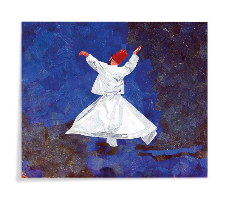 Whirling Dervesh Mural by Studio Lel For Sale at 1stDibs