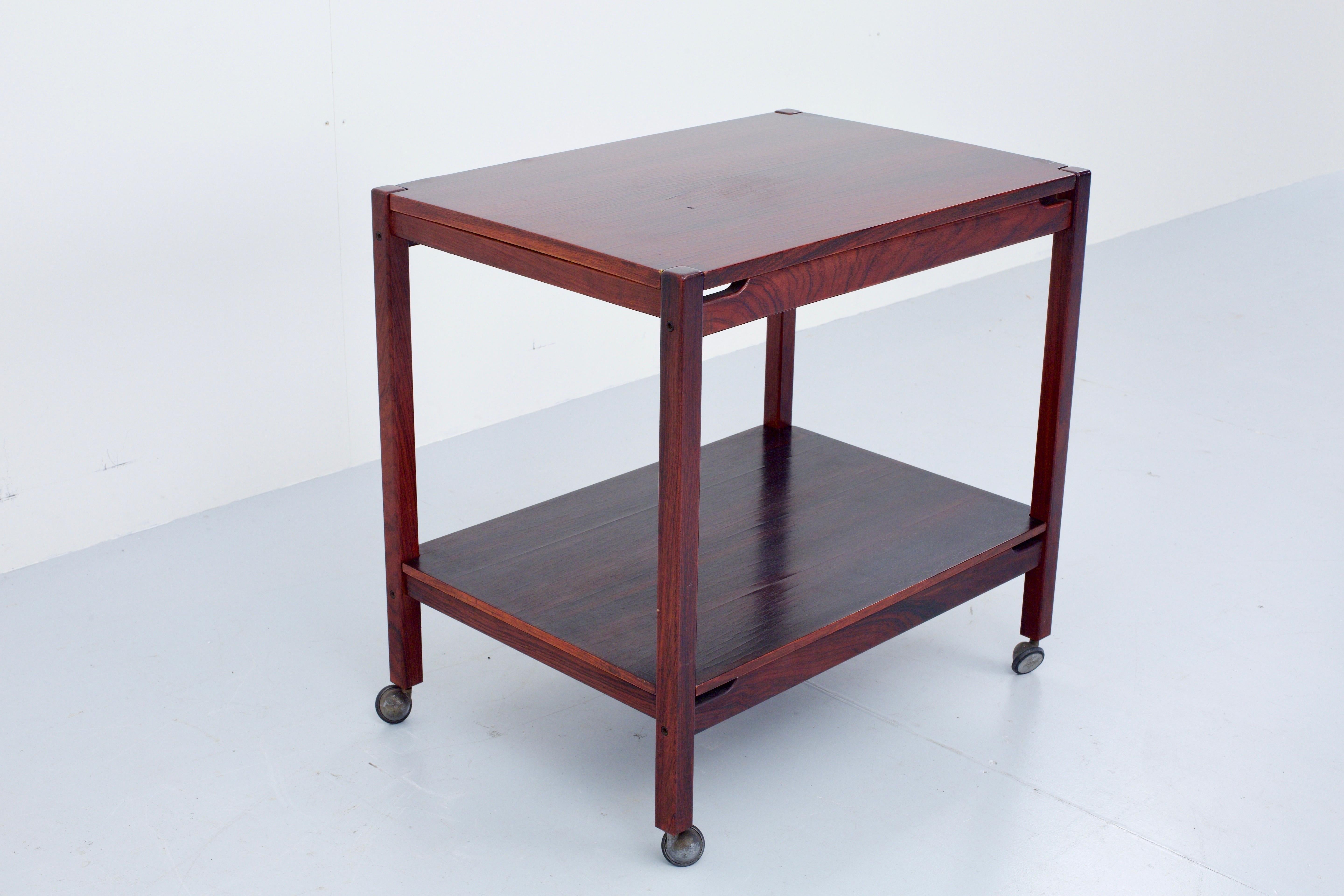 Whiskey / Grappa Trolley in Brazilian Wood, Italy, 1960's For Sale at ...