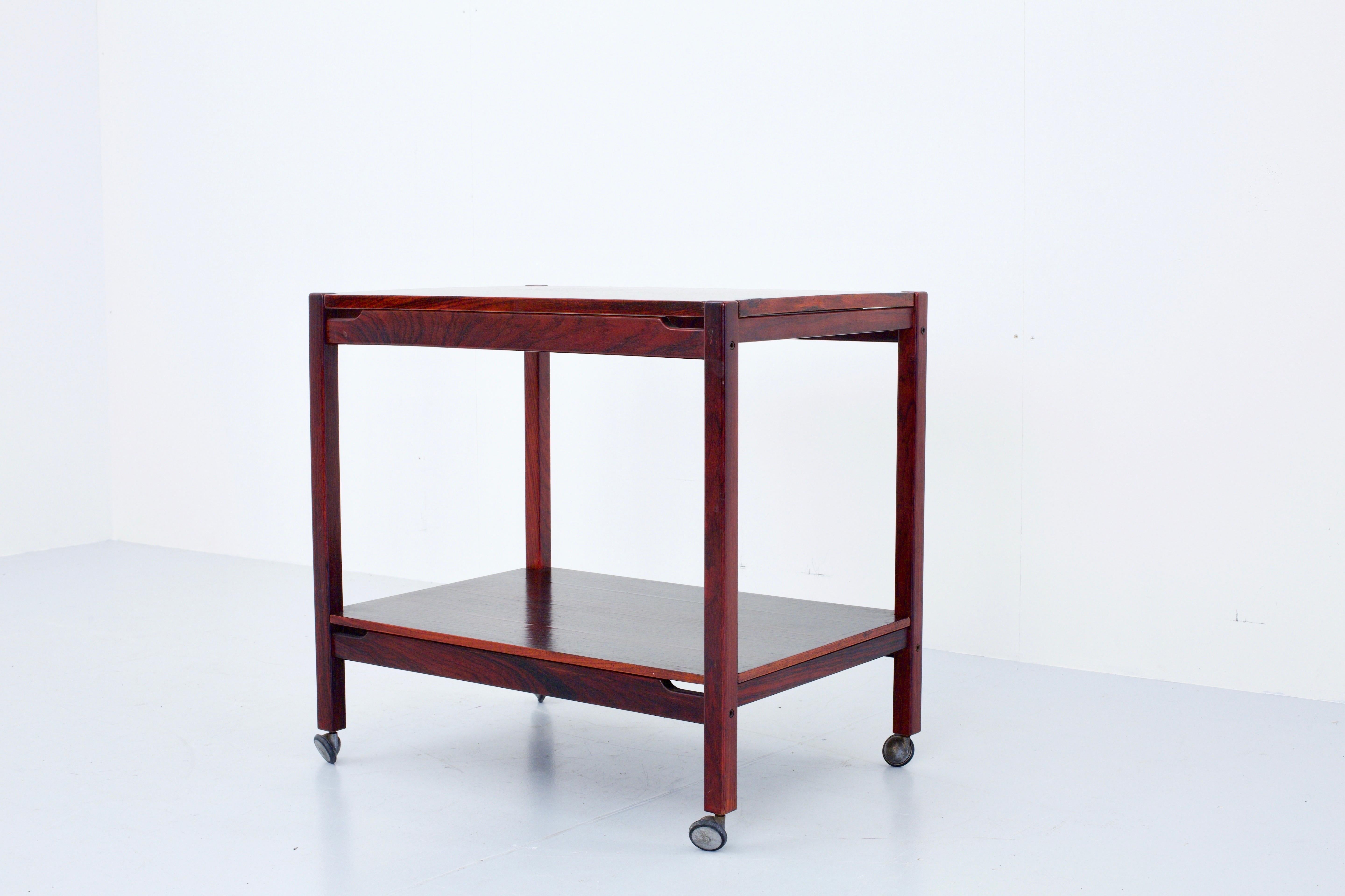 Whiskey / Grappa Trolley in Brazilian Wood, Italy, 1960's For Sale at ...