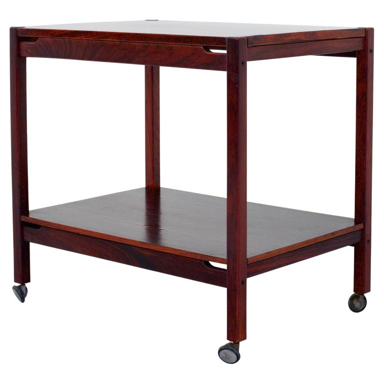 Whiskey / Grappa Trolley in Brazilian Wood, Italy, 1960's For Sale at ...