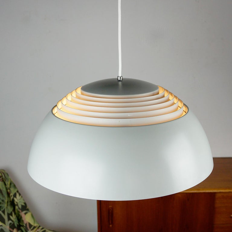 White AJ Royal Pendant by Arne Jacobsen for Louis Poulsen Denmark For ...