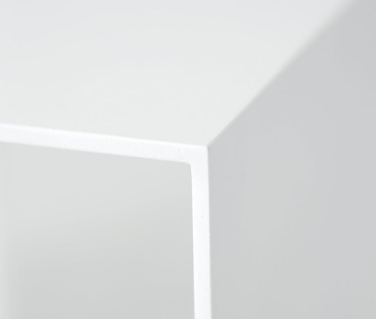 White Aluminum High Console Table For Sale at 1stDibs | white console table