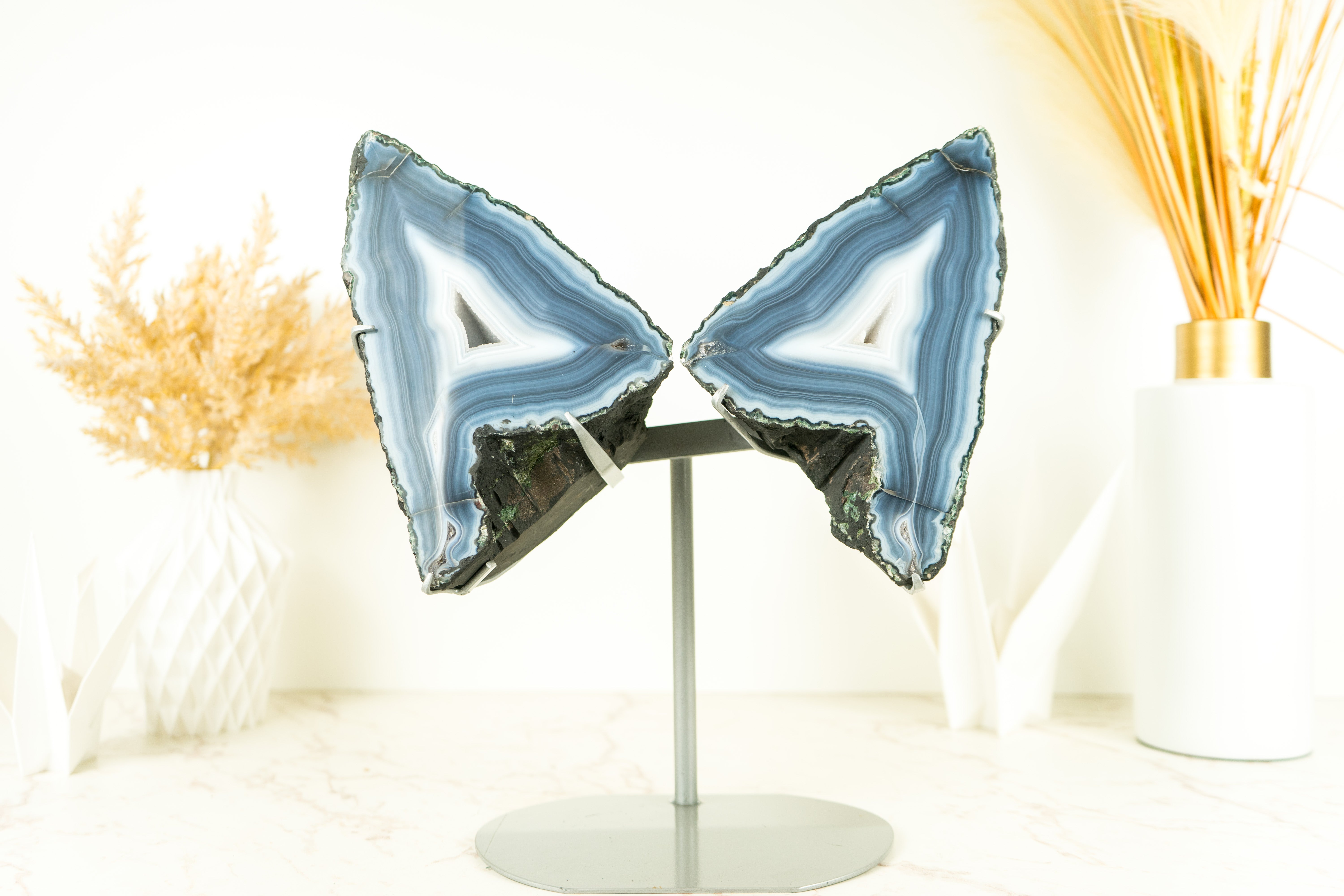 Pair of Tall Amethyst Cathedral Geodes with Deep Purple AAA Amethyst ...