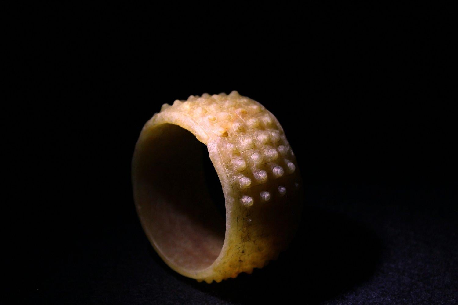 White and Russet Jade Ceremonial Artifact For Sale at 1stDibs