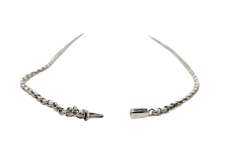White and Yellow Gold Diamond Circle Y Drop Necklace with Station Cable ...