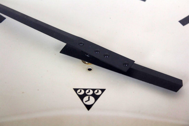 White Bakelite Railway Clock from Pragotron, 1950s For Sale at 1stDibs