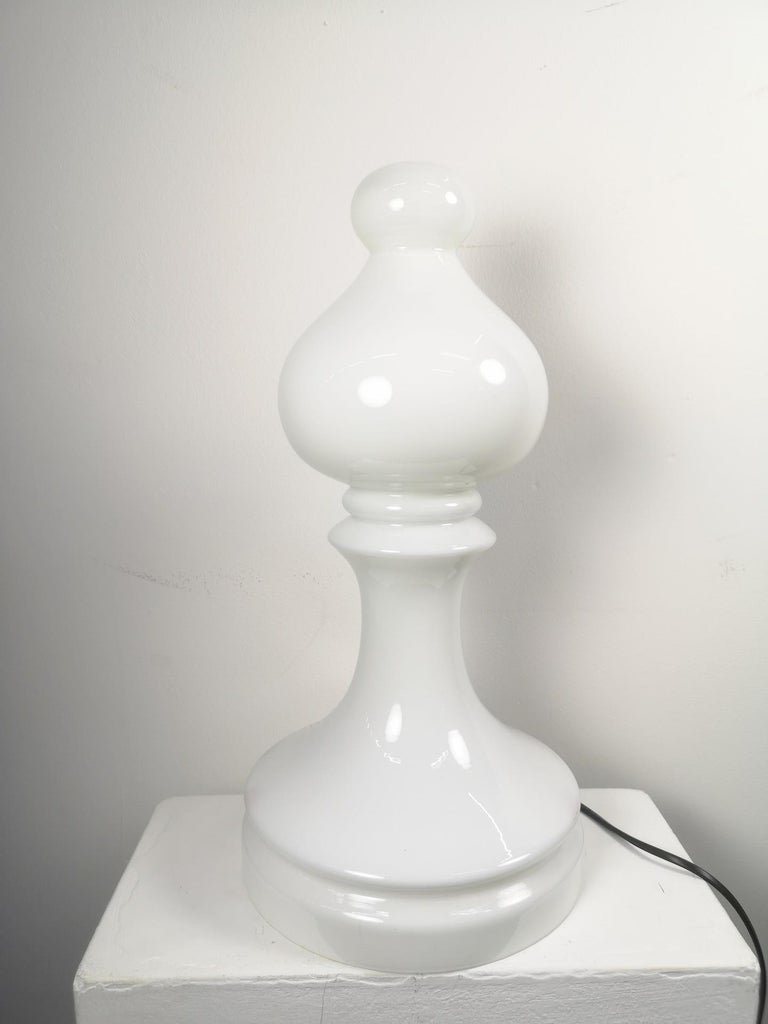 White Bishop Chess Figure Table Lamp by Ivan Jasek, 1960's For Sale at ...
