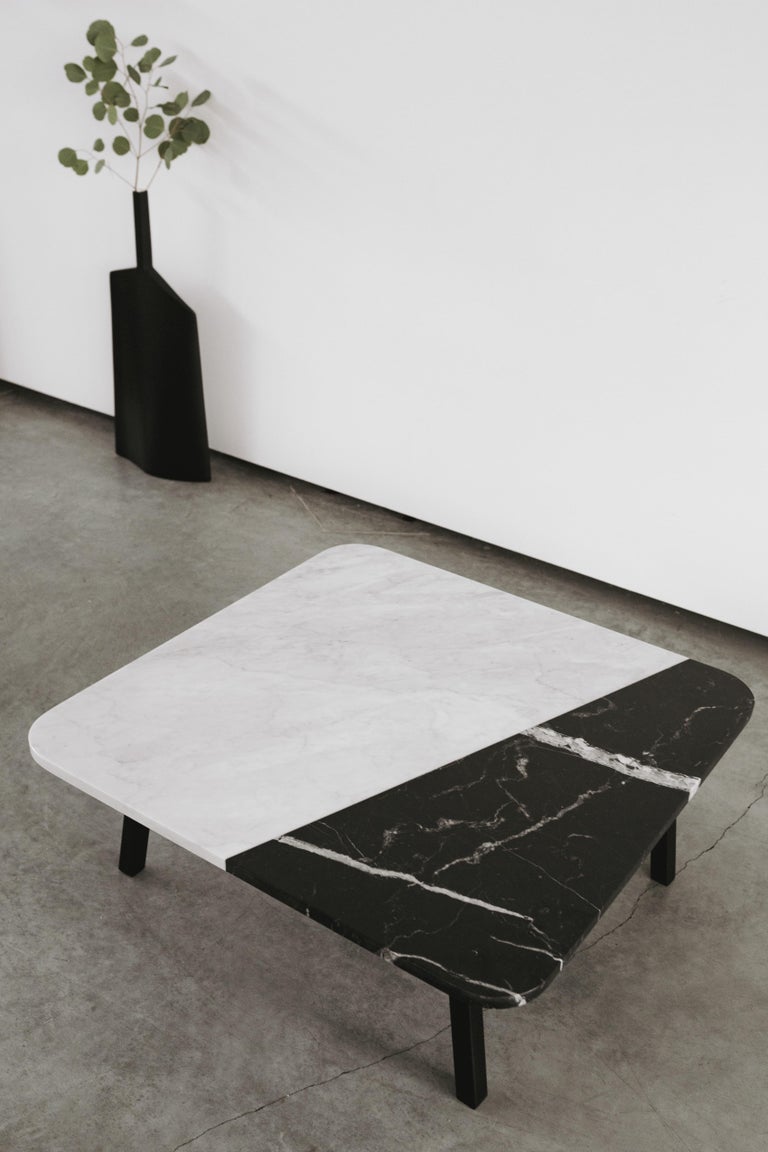 White and Black Form D Coffee Table by Un’common For Sale at 1stDibs