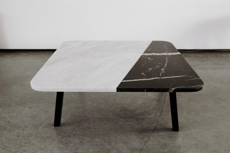 White and Black Form D Coffee Table by Un’common For Sale at 1stDibs