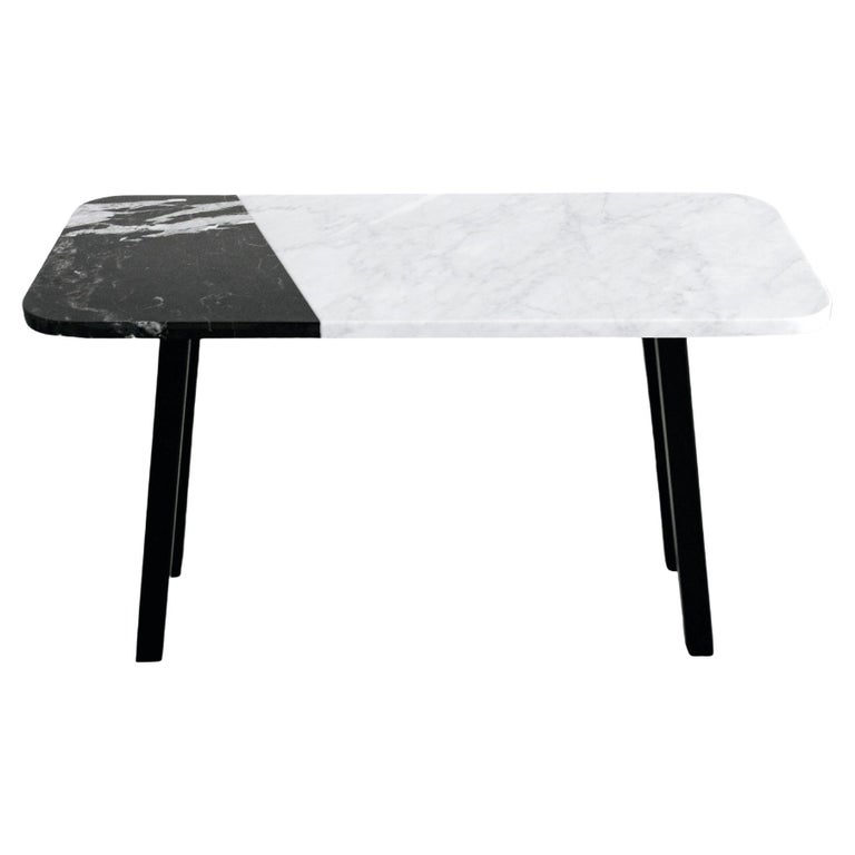 White and Black Form E Side Table by Un’common For Sale at 1stDibs