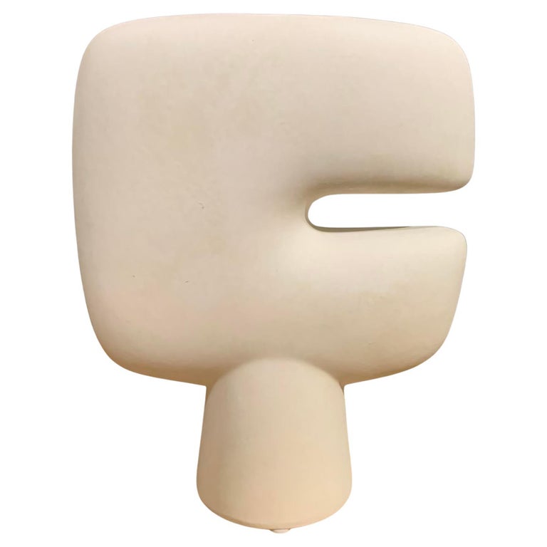 White C-Shape Danish Design Vase, China, Contemporary For Sale at 1stDibs